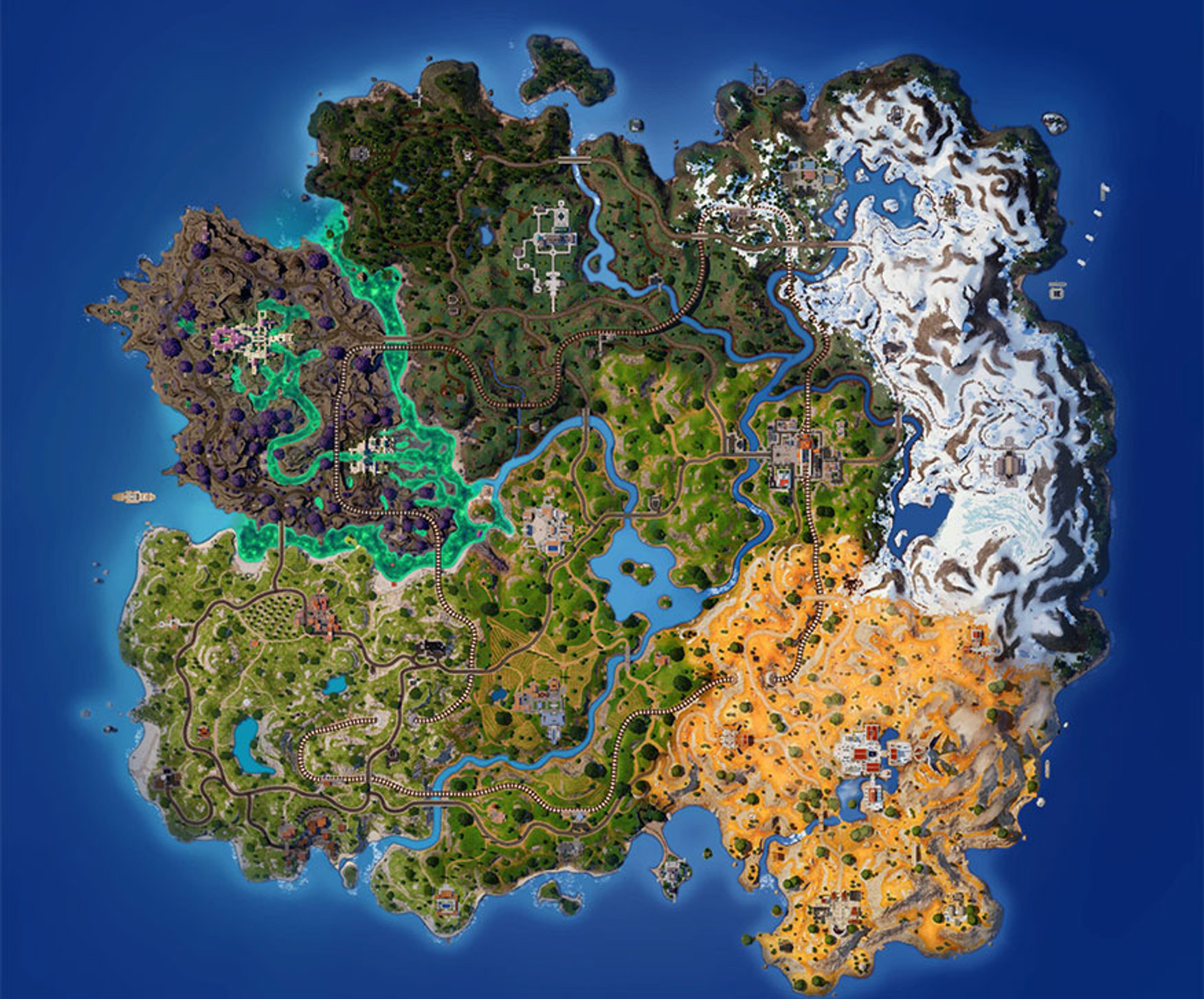 Map chapitre 5 saison 2 : tous les lieux-dits de la nouvelle carte sur ... Map chapitre 5 saison 2 : tous les lieux-dits de la nouvelle carte sur ...