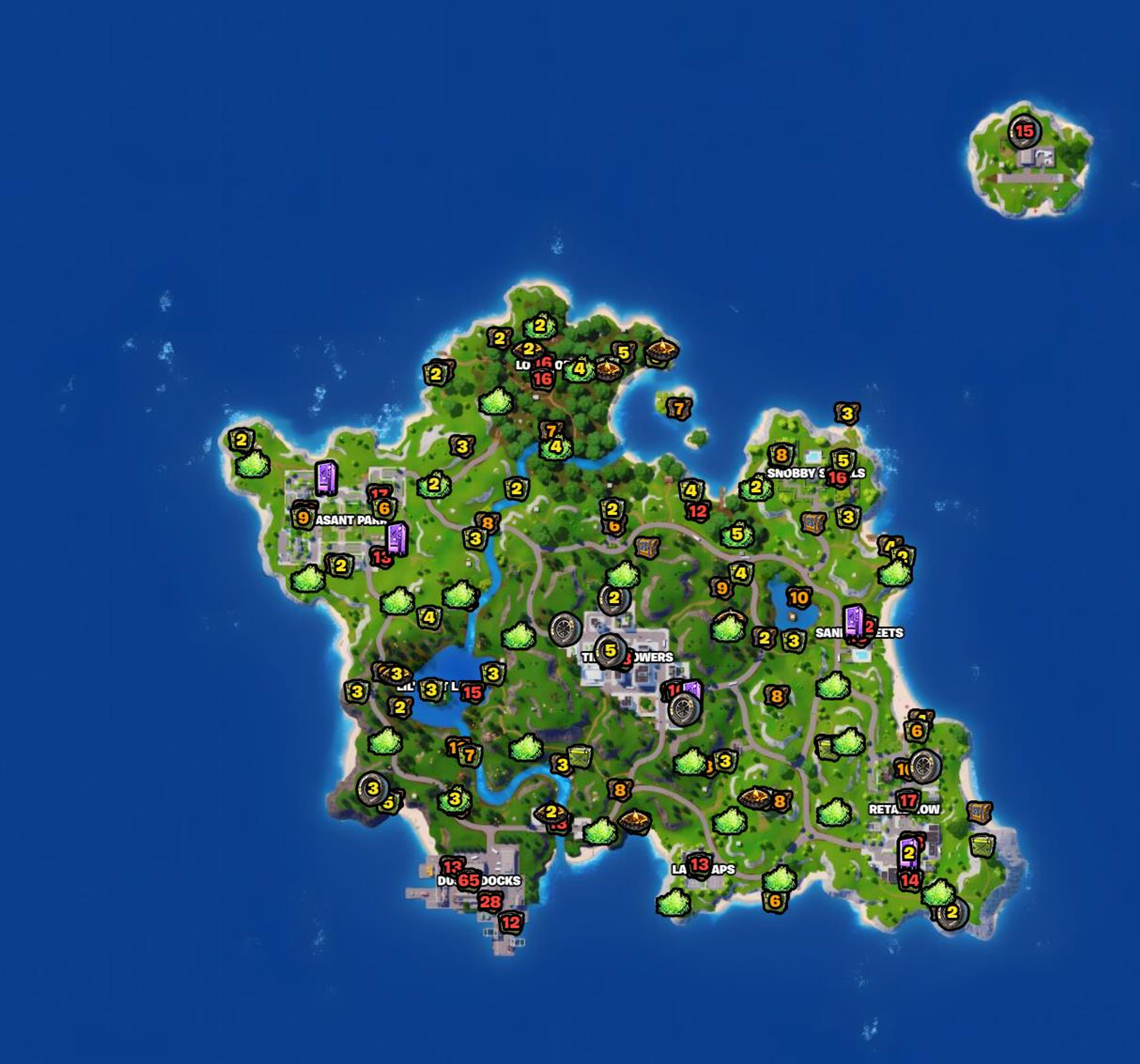 Fortnite Reload Map Où Peut On Trouver Une Carte Interactive Avec Tous Les Points Dintérêt En 1408