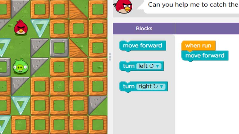 Hour of Code Angry Bird, comment apprendre à coder grâce à code.org ...