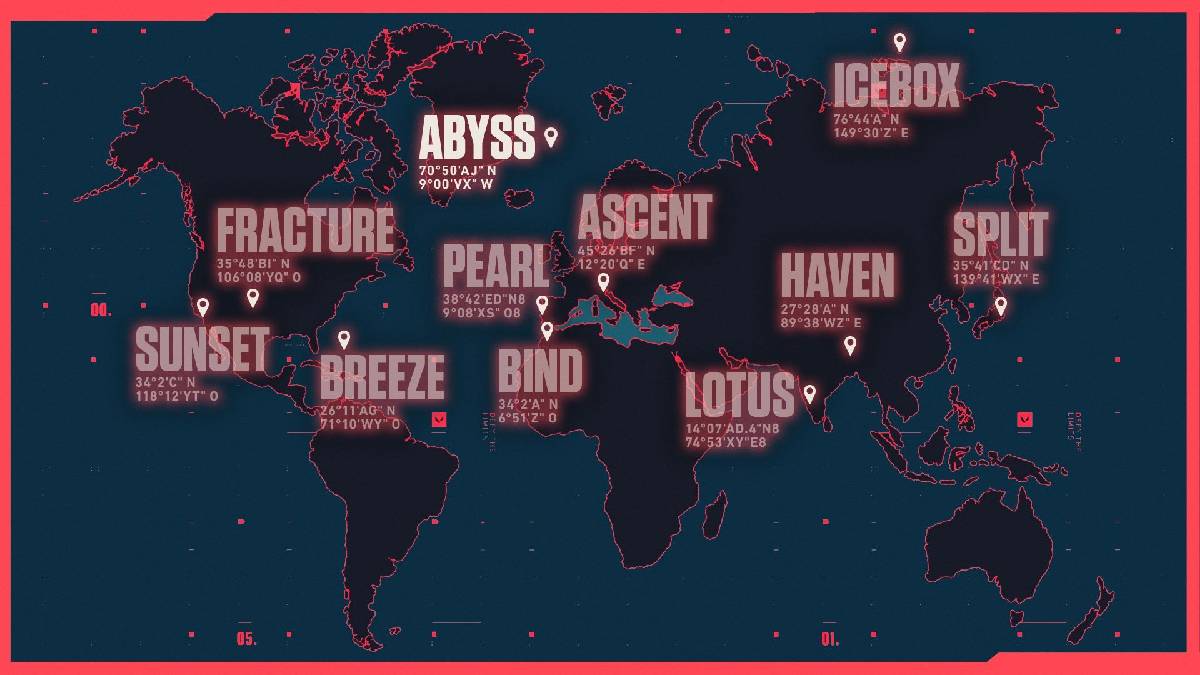 Valorant : Origine de toutes les cartes du jeu, d'où viennent-elles ...