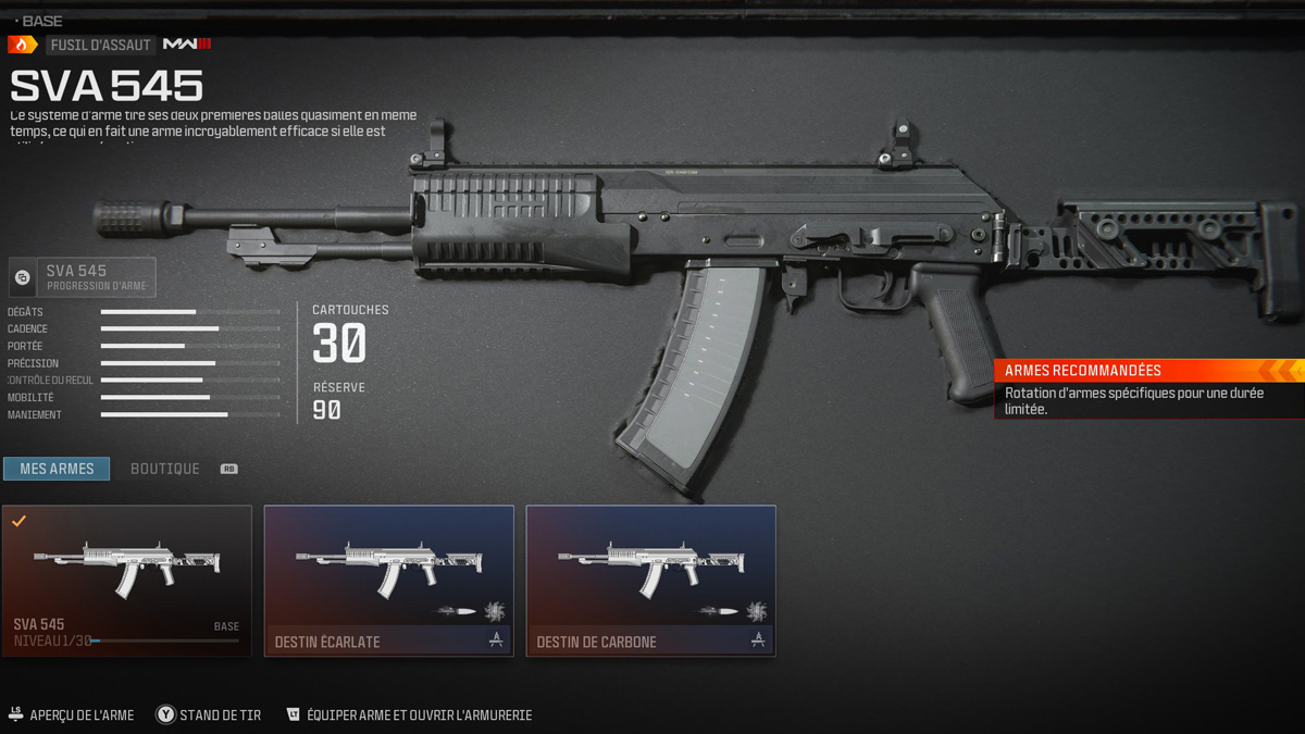 Classe SVA 545 MW3, quels sont les meilleurs accessoires et atouts ...