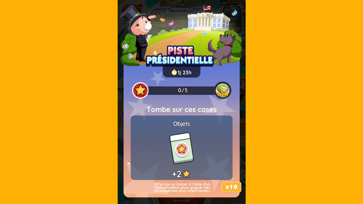 Piste présidentielle Monopoly GO, paliers, récompenses et durée pour l ...